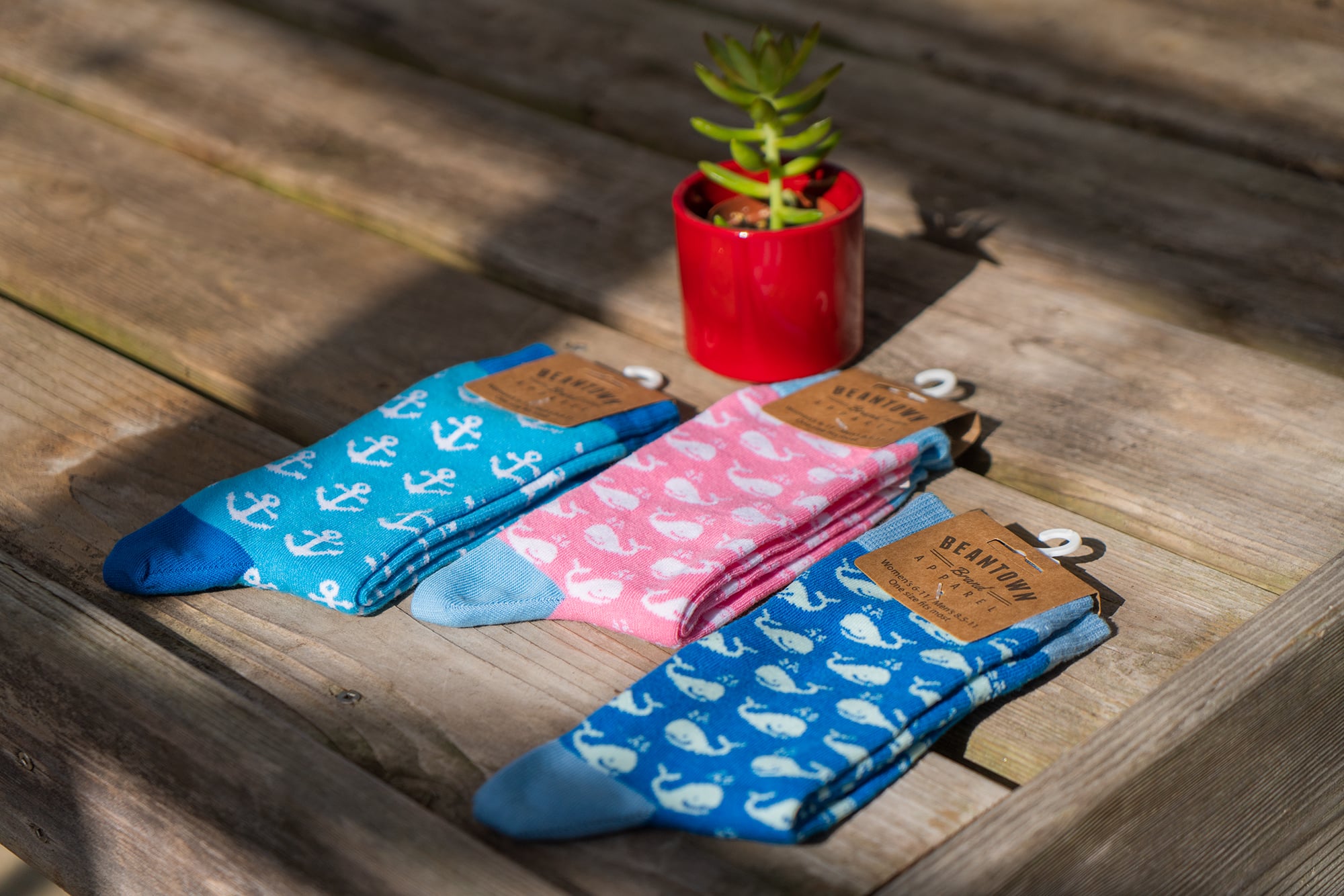 Nautical Print Socks - Bartlett's Farm